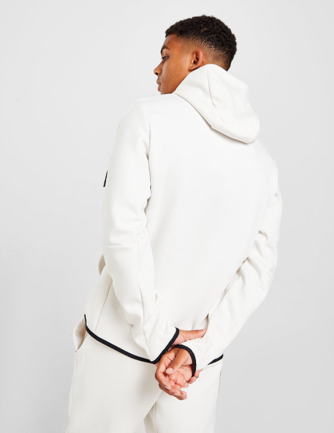 Nike Tech Tuta Fleece Full Zip Bianco | Provehito